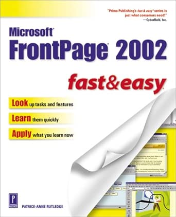 Microsoft FrontPage 2002 Fast and Easy | UBH - UOS Textbooks